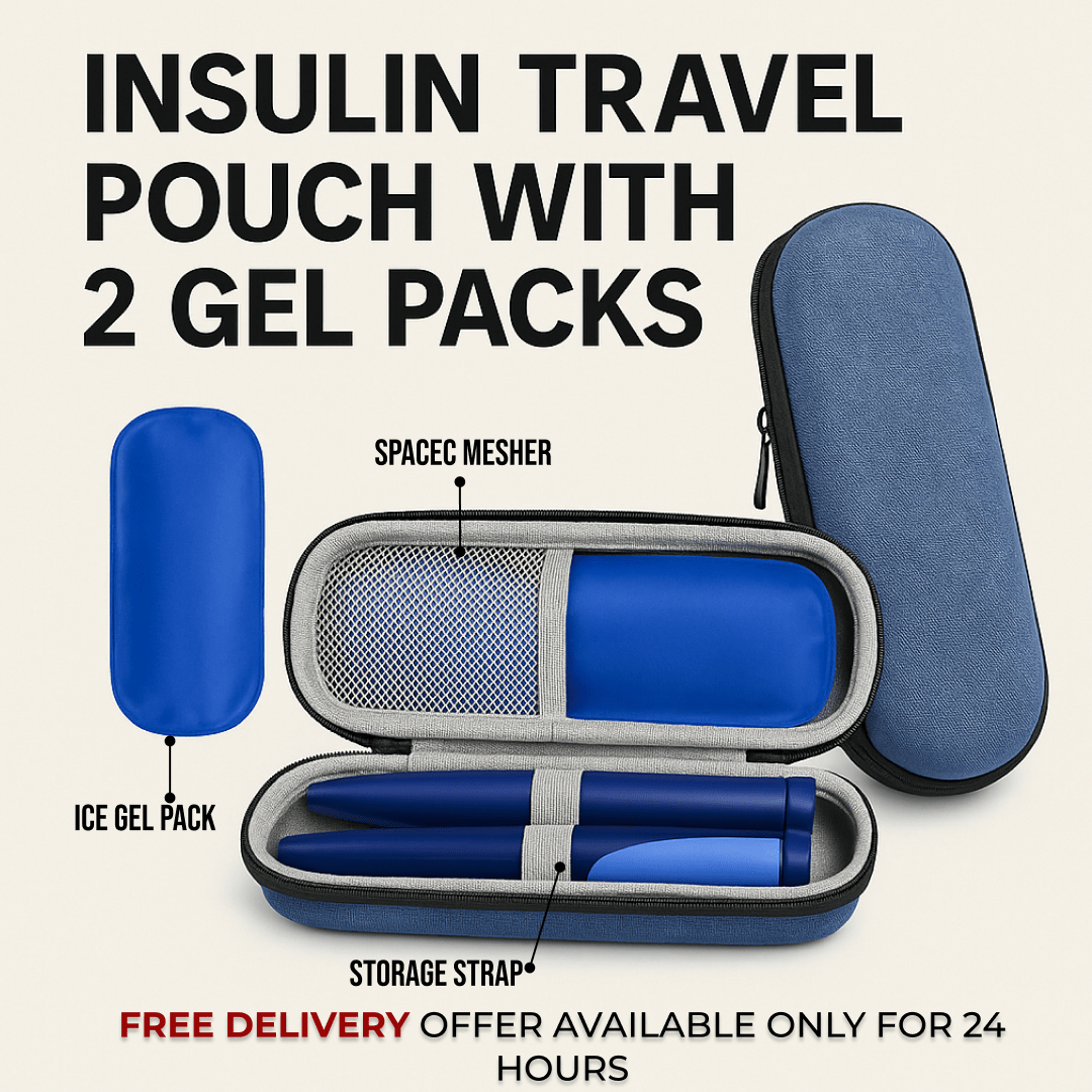 1/2 Set Insulin Pen Cooling Travel Box with 2 Cool Gel Pack – enzify.pk