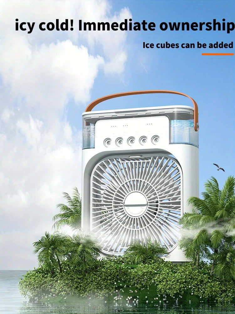 Hydrocooling Portable Air Conditioner & Humidifier: 3-Speed Fan for Of ...